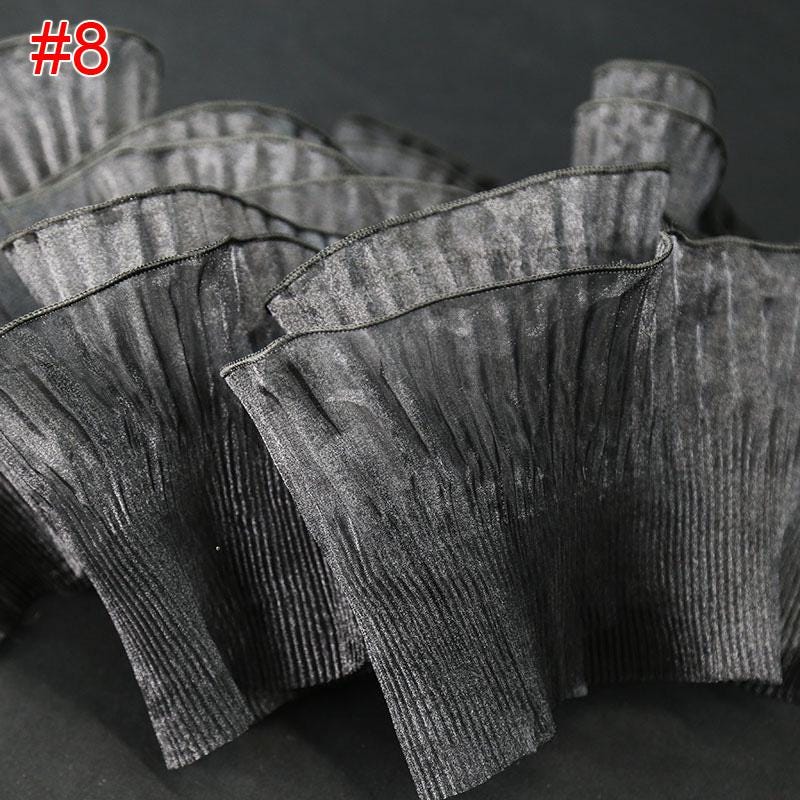 5 Meters 14-15cm Wide Wavy Scallop Ruffle Pleat Wrinkle Tulle Gauze ...