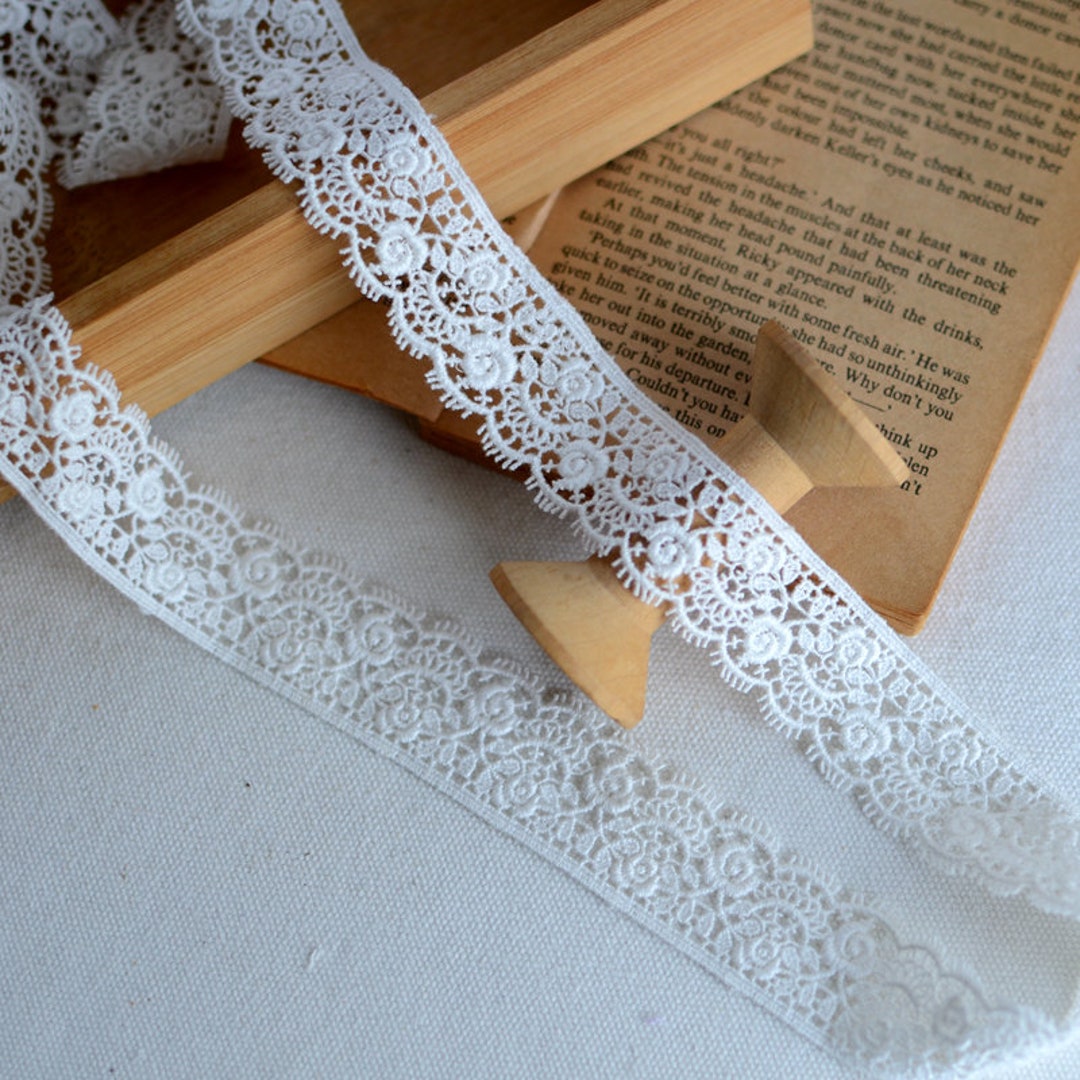 6 Meters 3cm 1.18 Wide Ivory Scallop Mesh Braid Lingerie Fabric ...