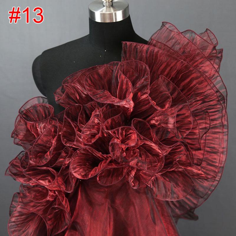 5 Meters 14-15cm Wide Wavy Scallop Ruffle Pleat Wrinkle Tulle Gauze ...