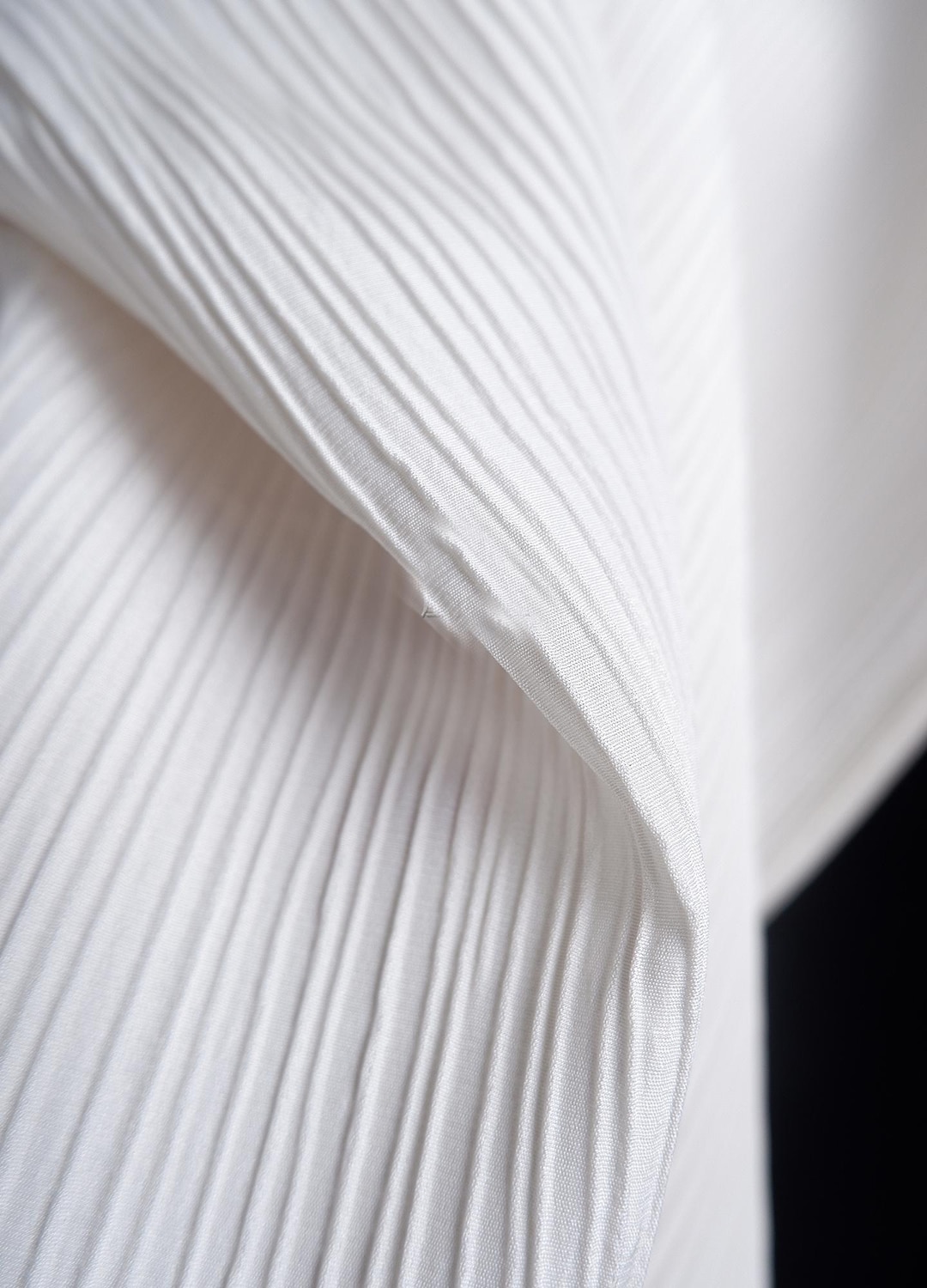 White Micro Elastic Striped Texture Wrinkled Jacquard Fabric Creative ...