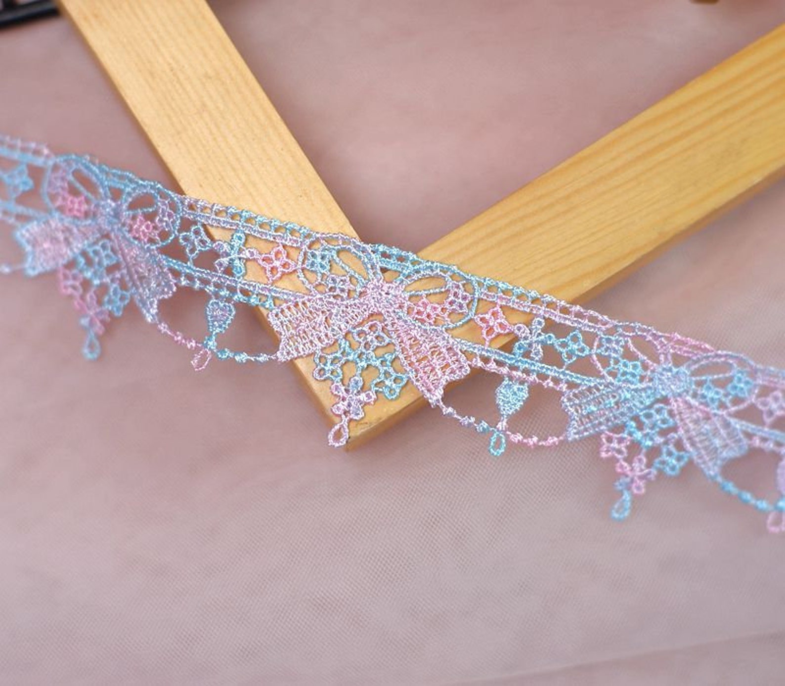 5-10 Meter 3.5cm 1.37 Wide Black/ivory/pink/blue 7 Color - Etsy