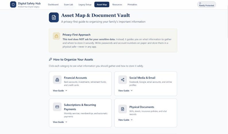 Digital Estate Planner 2026 | Family Safety Vault (PDF) - Etsy UK