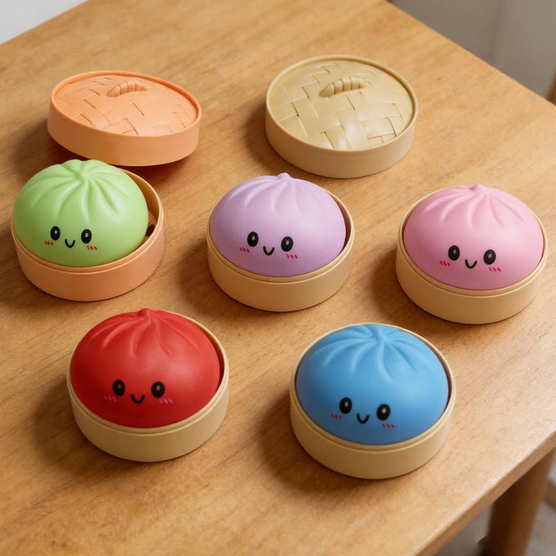 Squishy Dumpling Toys - Etsy UK
