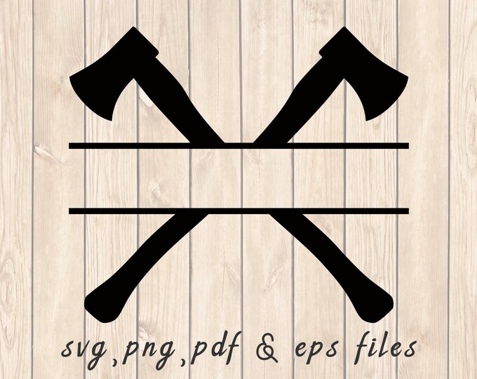 Crossed Fire Axes Svg, Firefighter SVG, Emergency Axes SVG, Double ...