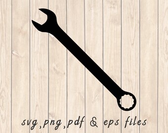Crossed Spanners Silhouette SVG PNG PDF Craft Cutting File | Etsy