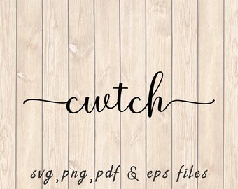 Cariad Stylish Text SVG PNG PDF Craft Cutting File | Etsy