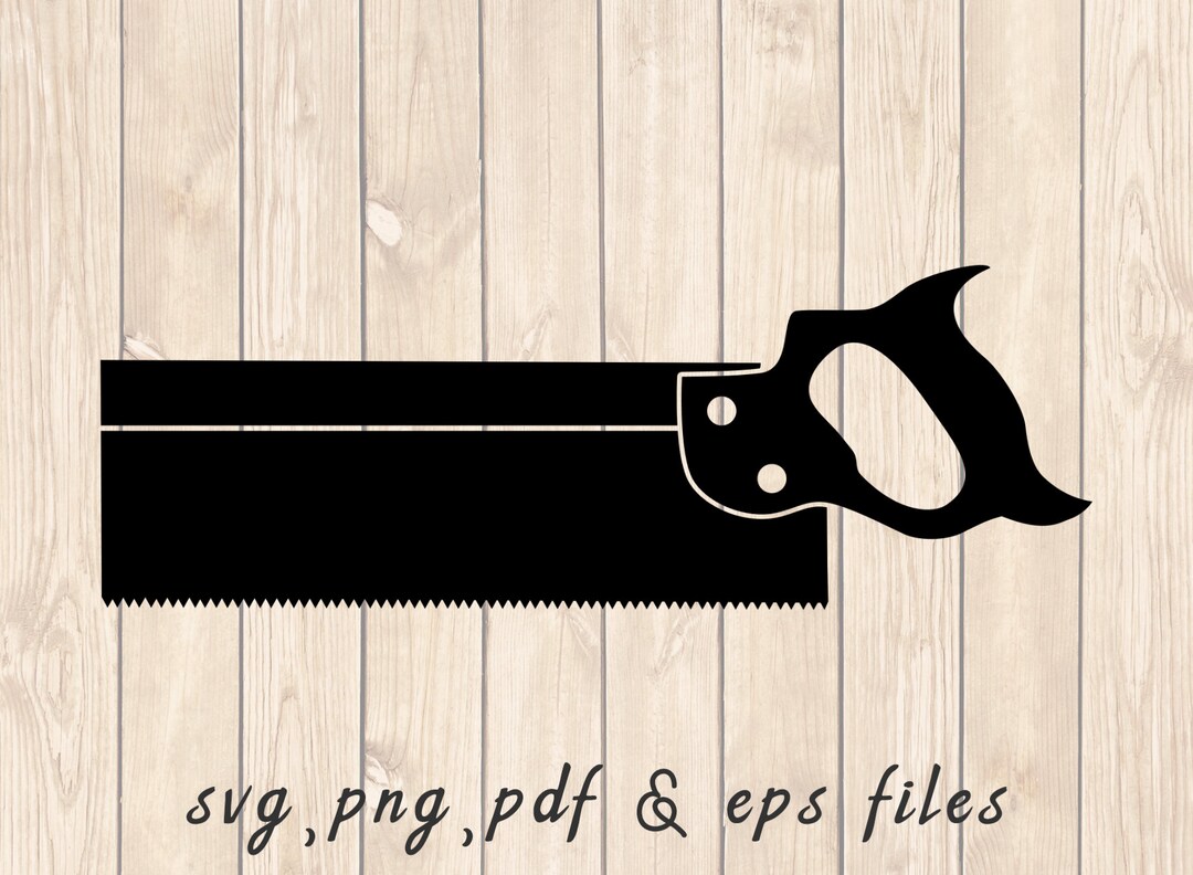 Tenon Saw Silhouette SVG PNG PDF Craft Cutting File - Etsy UK
