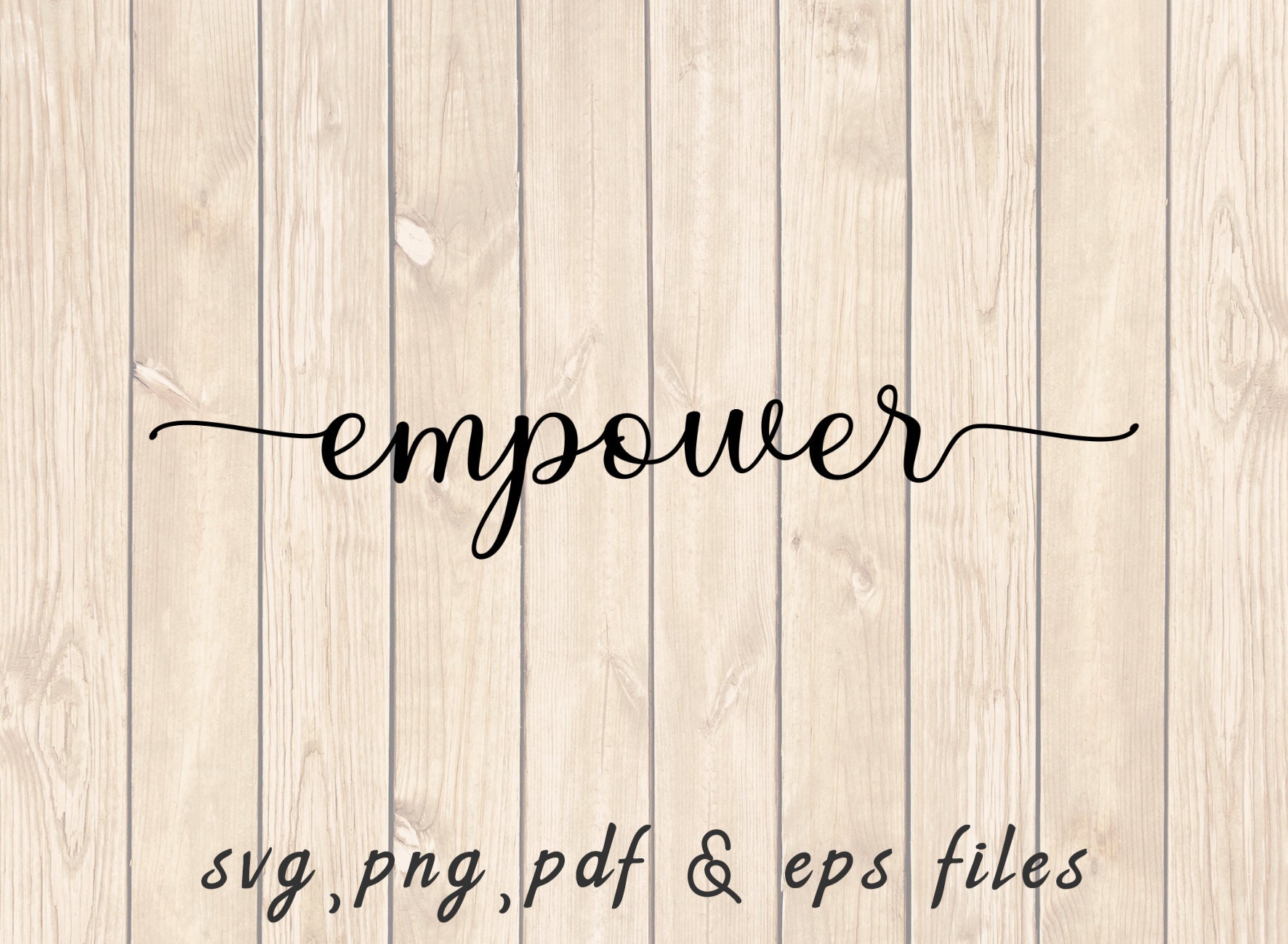 Empower Stylish Text SVG PNG PDF Craft Cutting File - Etsy UK