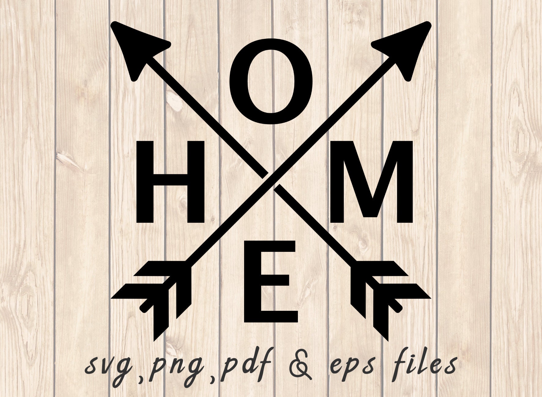 Crossed Home Arrows SVG PNG PDF Craft Cutting File - Etsy