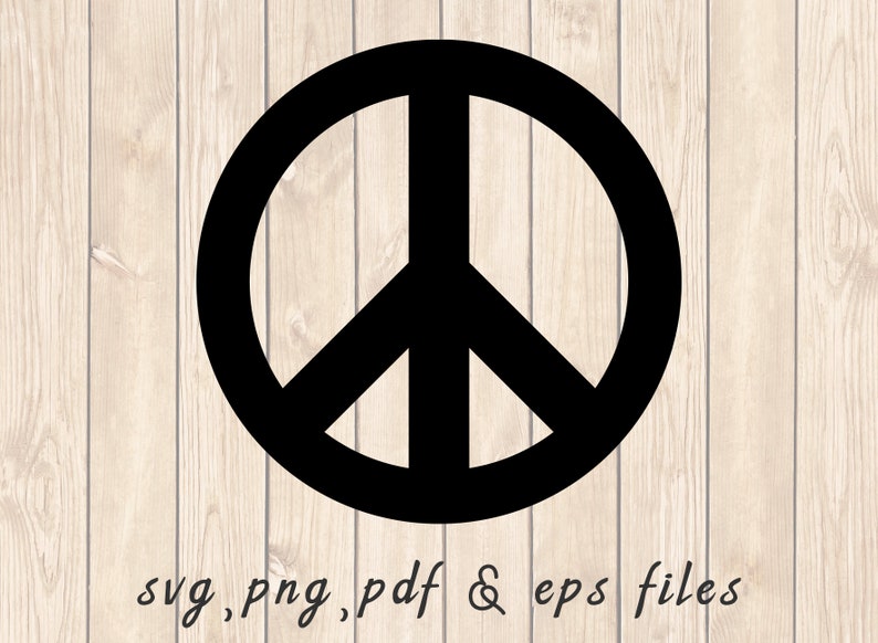 Logotipo de la paz SVG PNG PDF Craft Archivo de corte - Etsy México