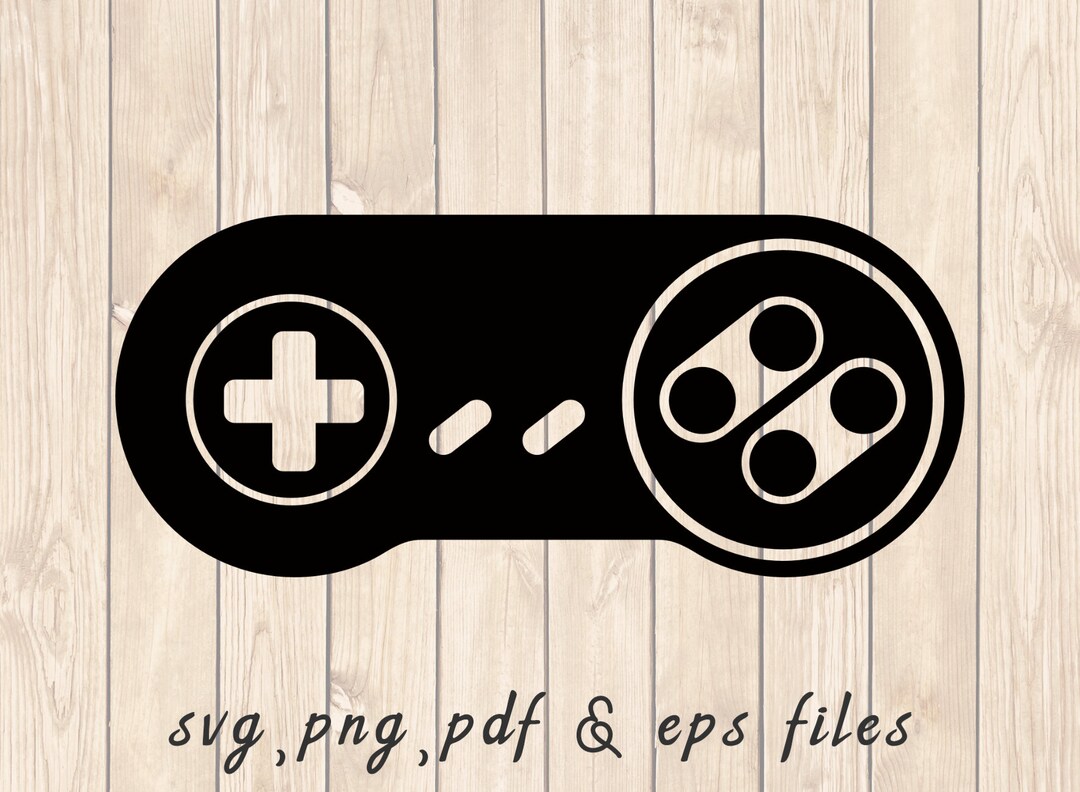 Super Retro Game Joypad Controller SVG PNG PDF Craft Cutting File - Etsy