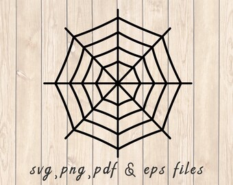 Halloween Spider Spider's Web Svg, Dxf, Eps Vector Files for Cricut ...
