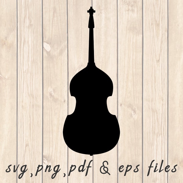 Upright Bass Svg - Etsy
