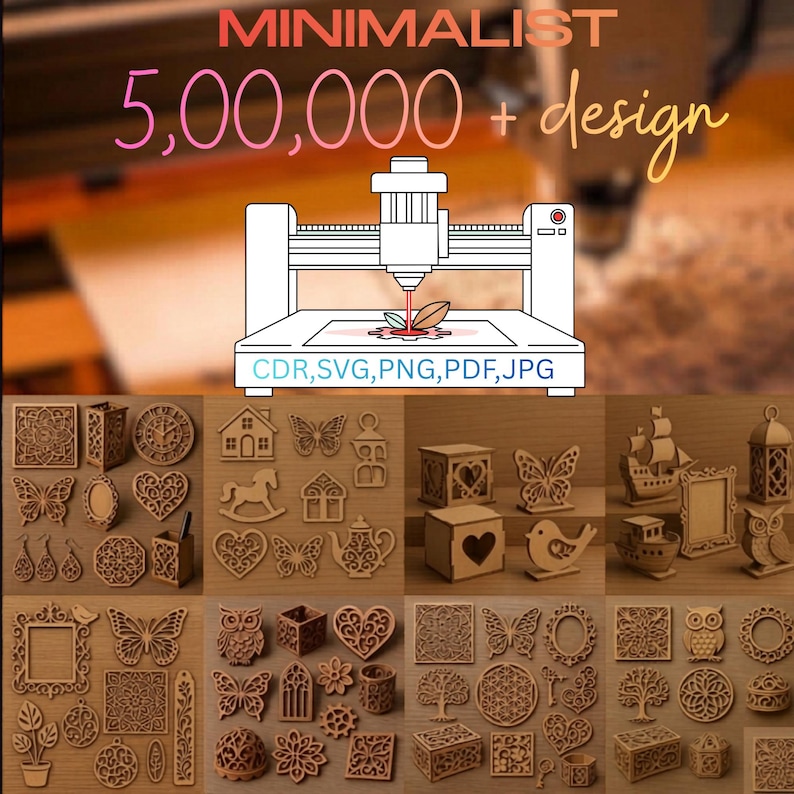 500,000+ Laser Cut Files Bundle: SVG, DXF for Glowforge, Cricut ...