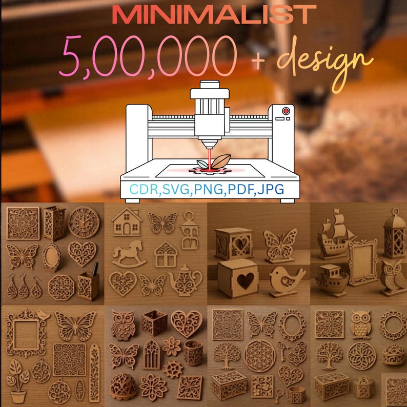 500,000+ Laser Cut Files Bundle: SVG, DXF for Glowforge, Cricut ...
