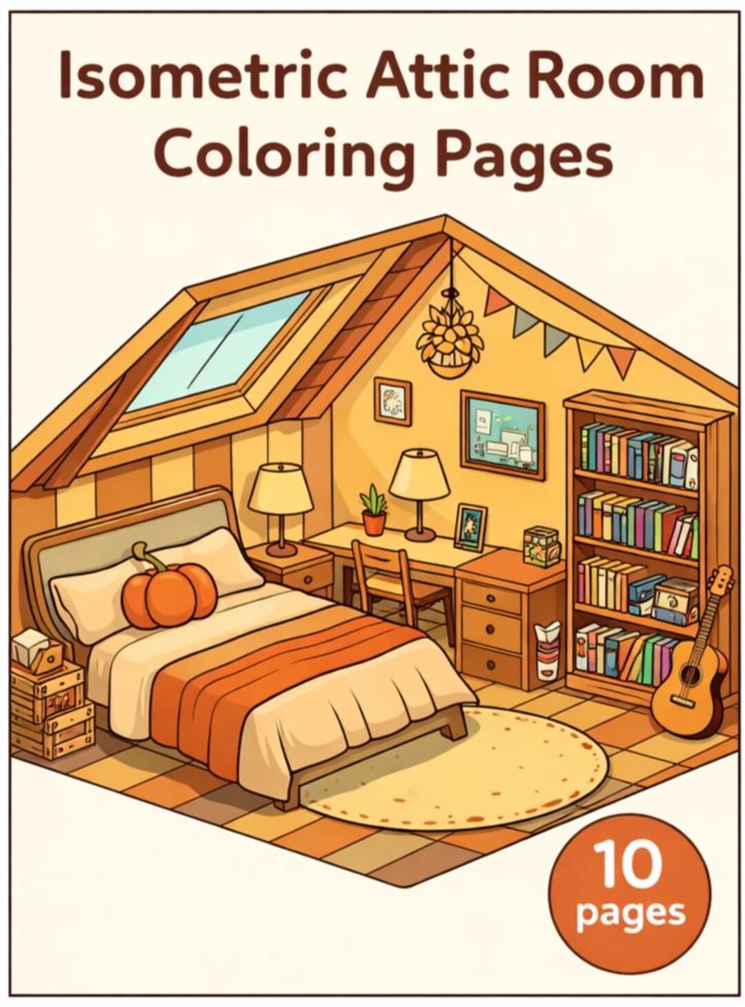 Cozy Interior Line Art / Adult Coloring Book Printable / Digital ...