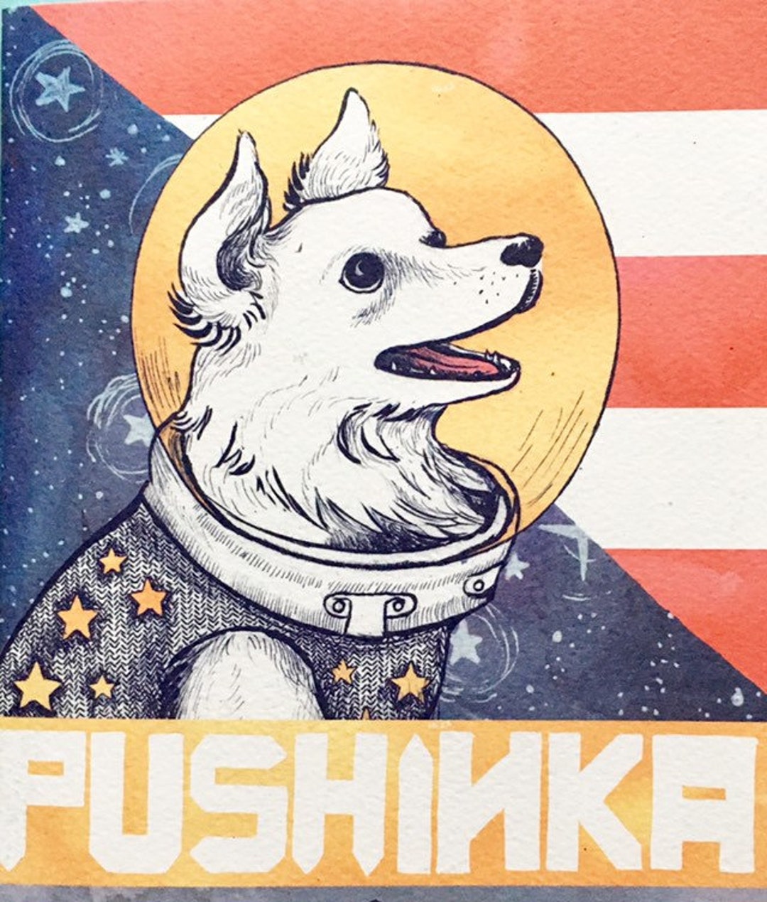 Pushinka Comic - A Cold War Era Dog Romance - Etsy