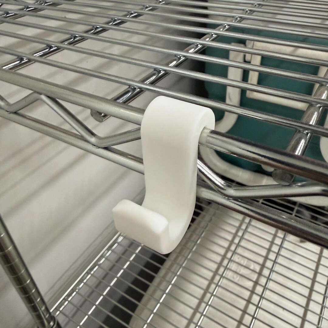 3D Printed Snap-on 3/4in Wide Wire Rack Hook for Holding Bags and ...