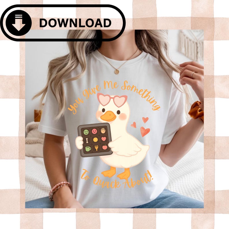 Cute Duck AAC Board PNG • Kawaii Communication Board Clipart • Speech ...