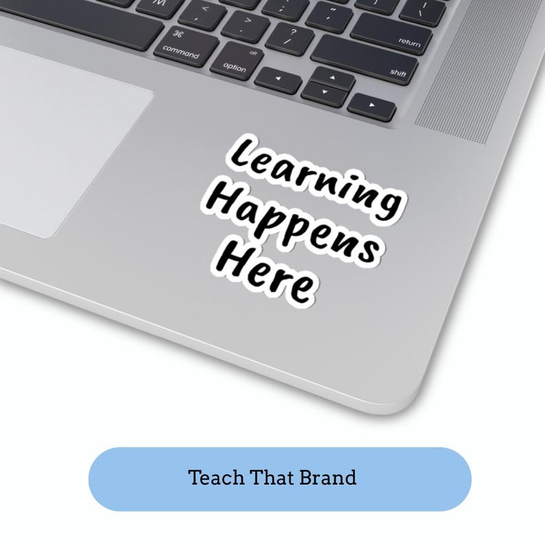 Learning Happens Here Kiss-cut Sticker - Etsy