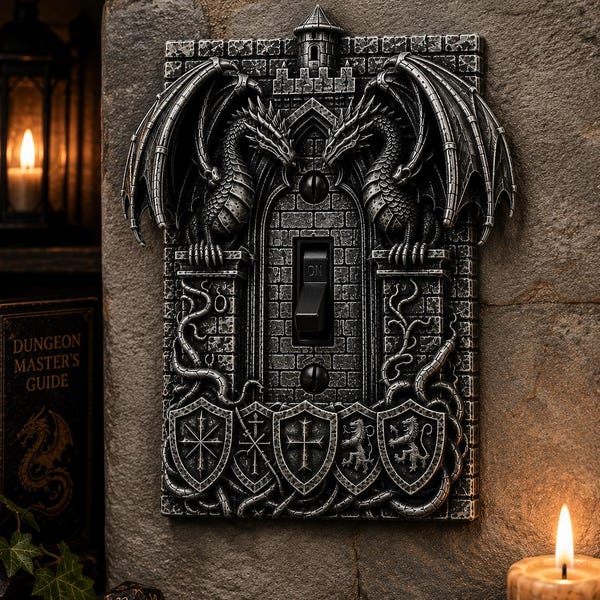 Light Switch Decor Dragon - Etsy
