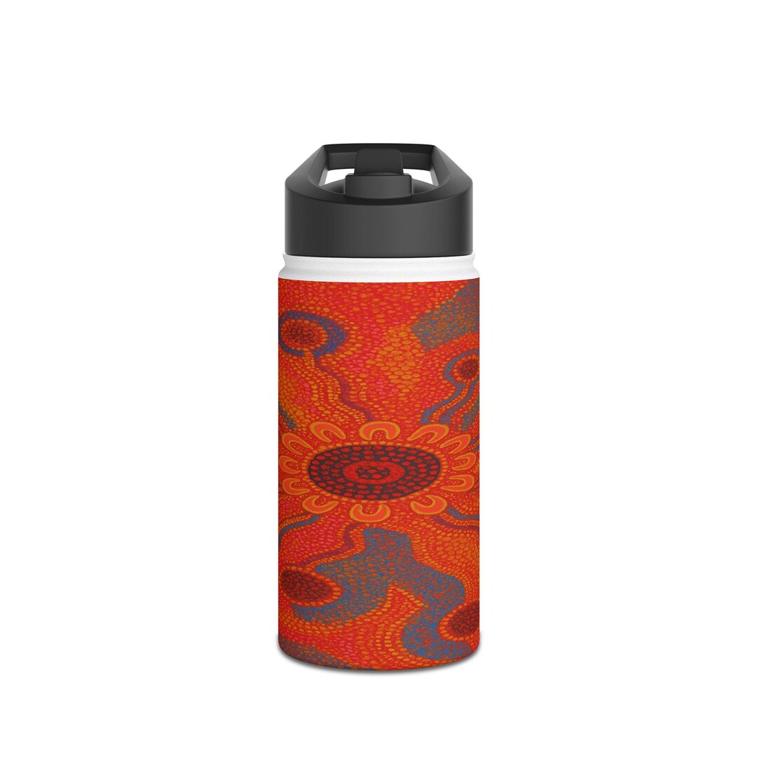 Cosmic Flower With Tentacles and Dots- Stainless Steel Water Bottle - Etsy