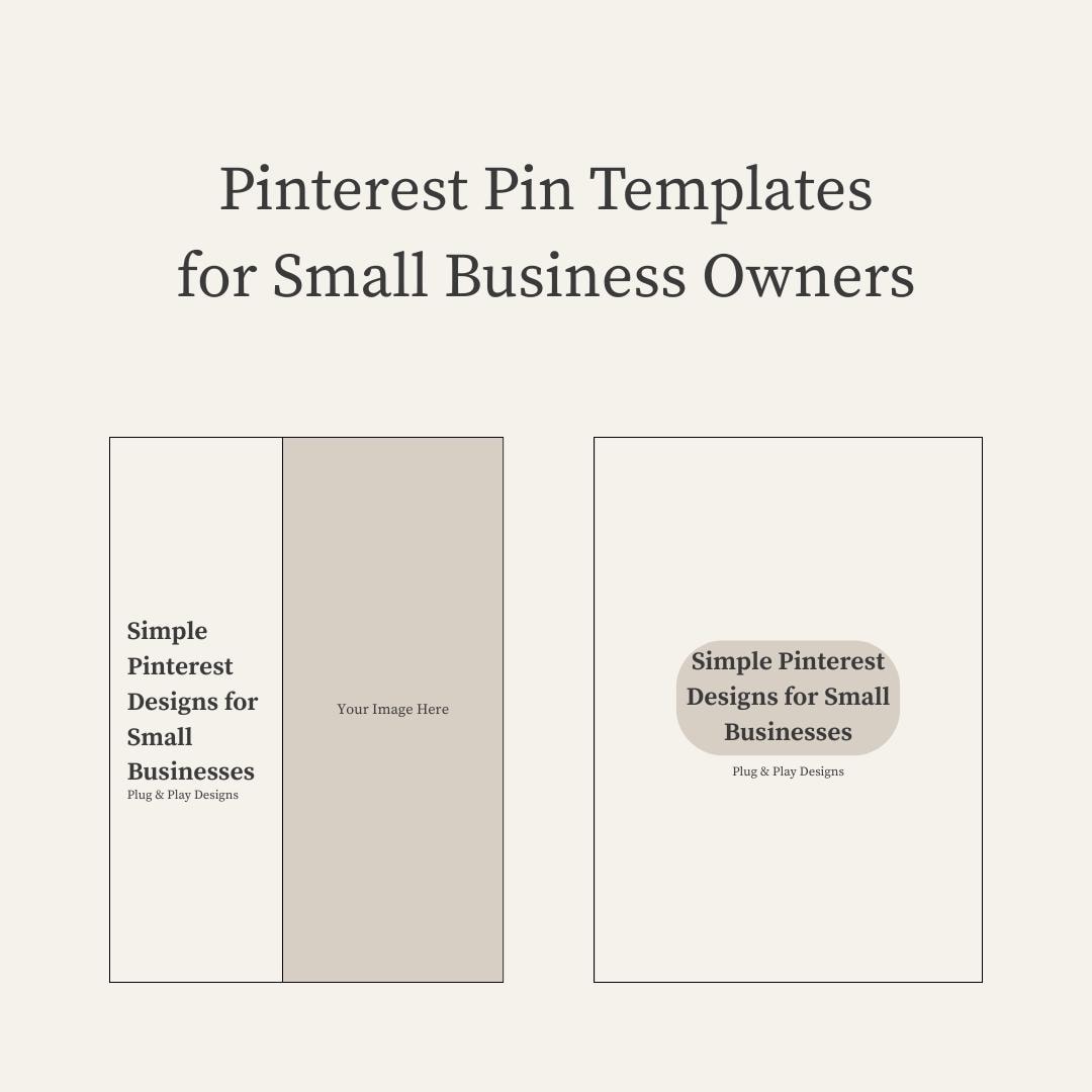 Pinterest Pin Templates for Small Business Owners | Canva Pinterest ...