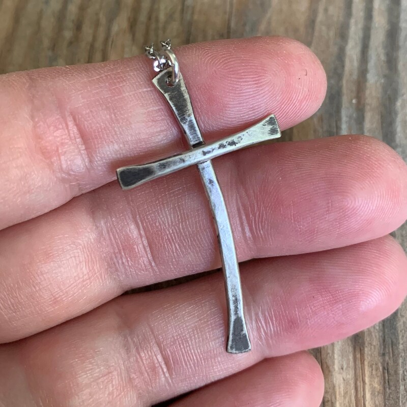 Rustic Cross Pendant - Etsy