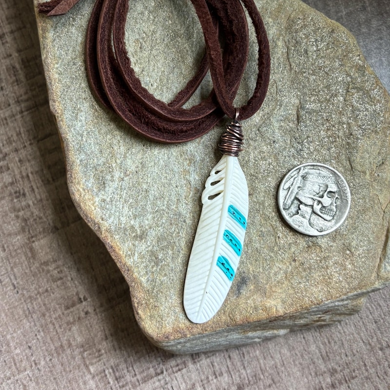 Copper Bone Long Necklace - Etsy