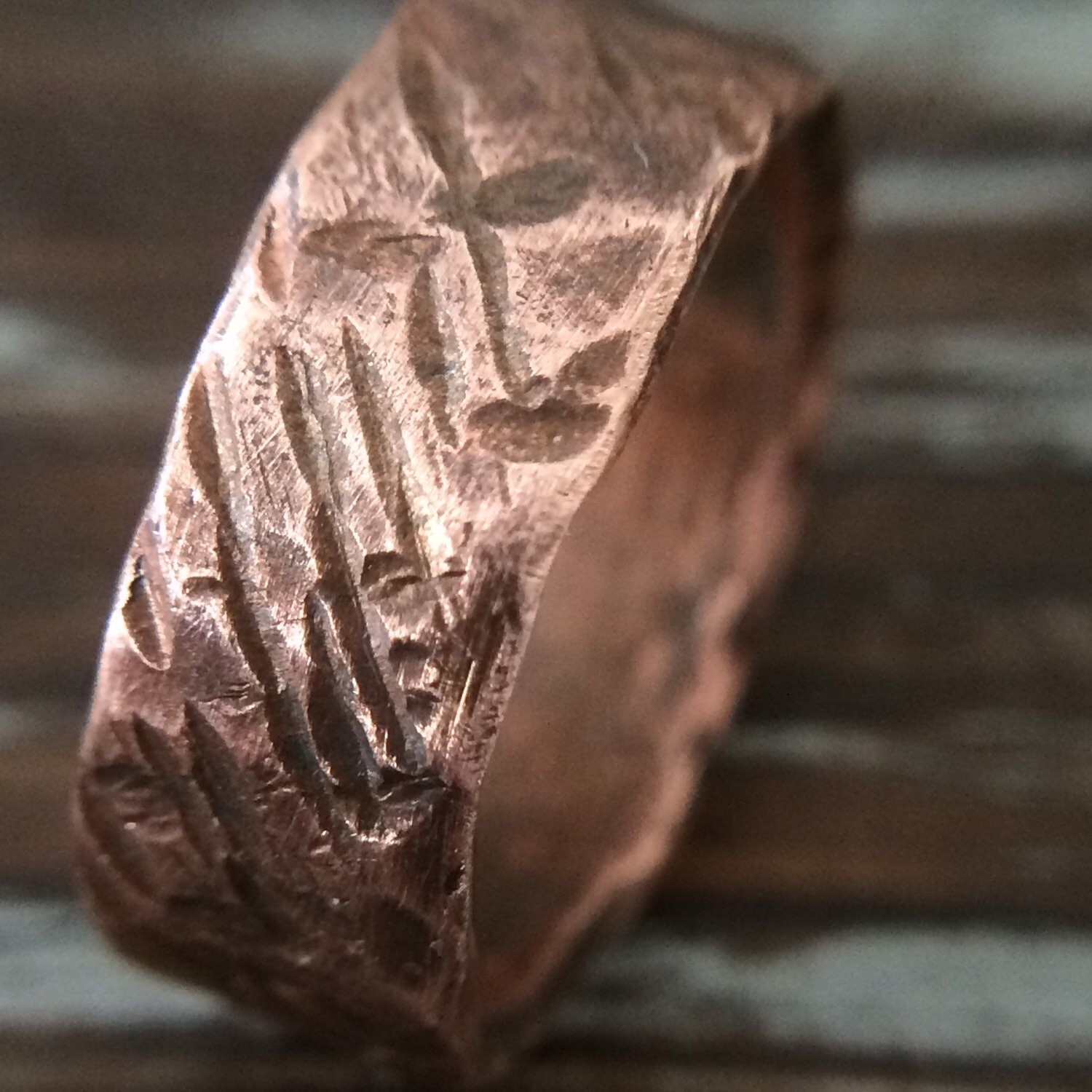Industrial Forged Copper Ring Unique Men's Wedding Band - Etsy