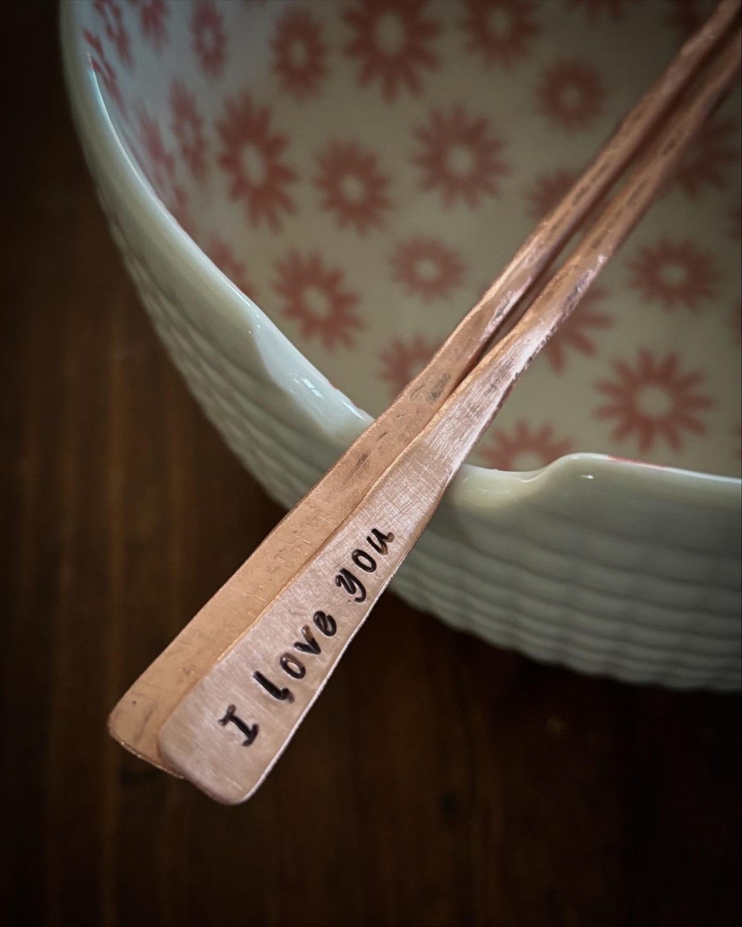 Solid Copper 9" Chopstick Set - Custom Made Metal Dining / Barware ...