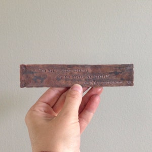 Rustic Copper Bookmark - Custom Stamped Metal Book Mark - 7th ...
