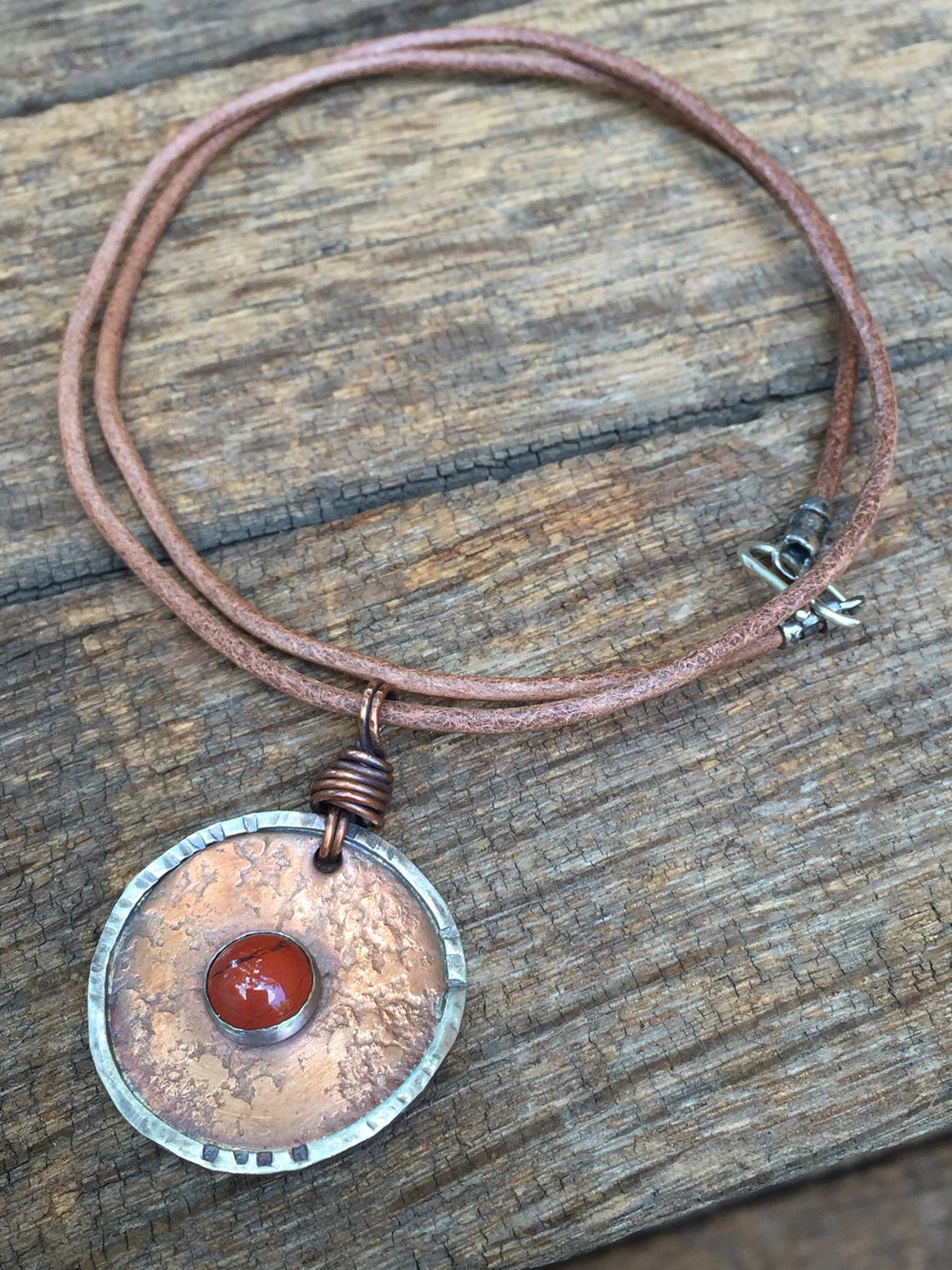 Red Jasper Viking Warrior Shield Pendant Mixed Metals Unisex | Etsy