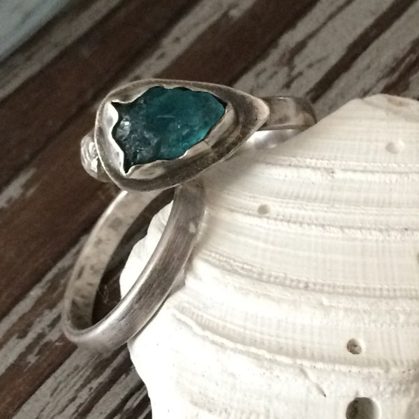 Raw Gemstone Ring - Etsy