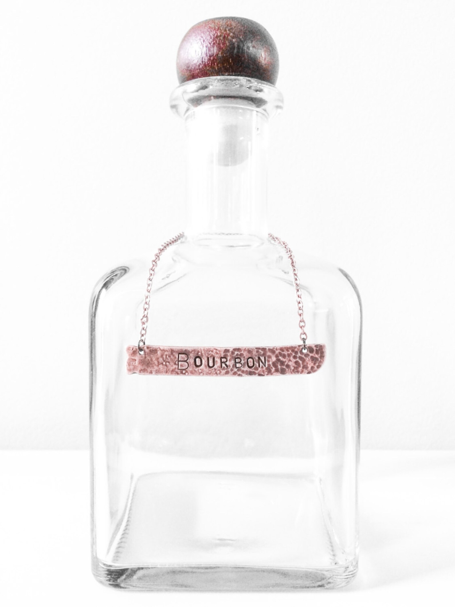 Rustic Metal Decanter Label Custom Copper Sign - Etsy