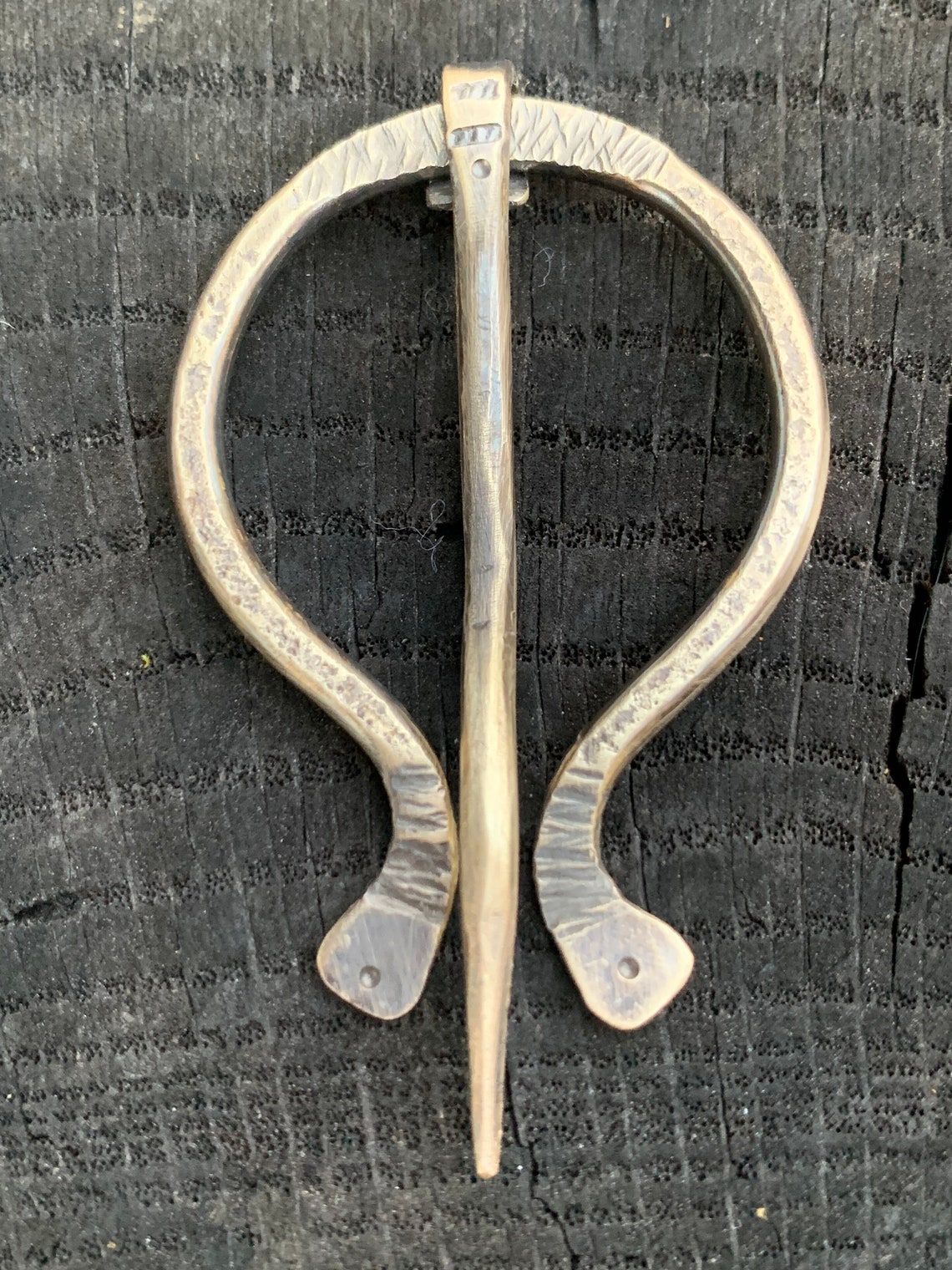 Penannular Brooch / Shawl or Cloak Pin Hand Forged Rustic | Etsy
