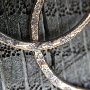 Simple Minimalist 18g or 20g Rustic Gold Continuous Hoop Earring ...