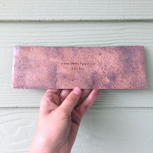 Personalized Metal Placards - Etsy