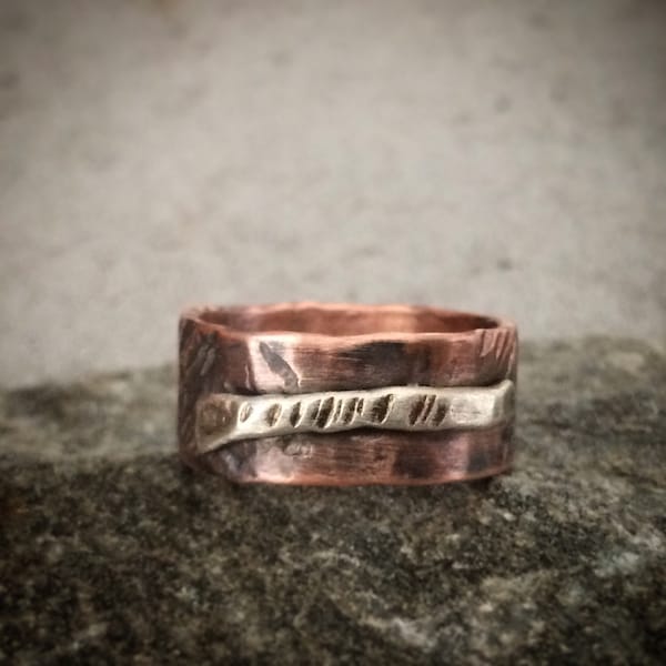 Silver Copper Ring - Etsy