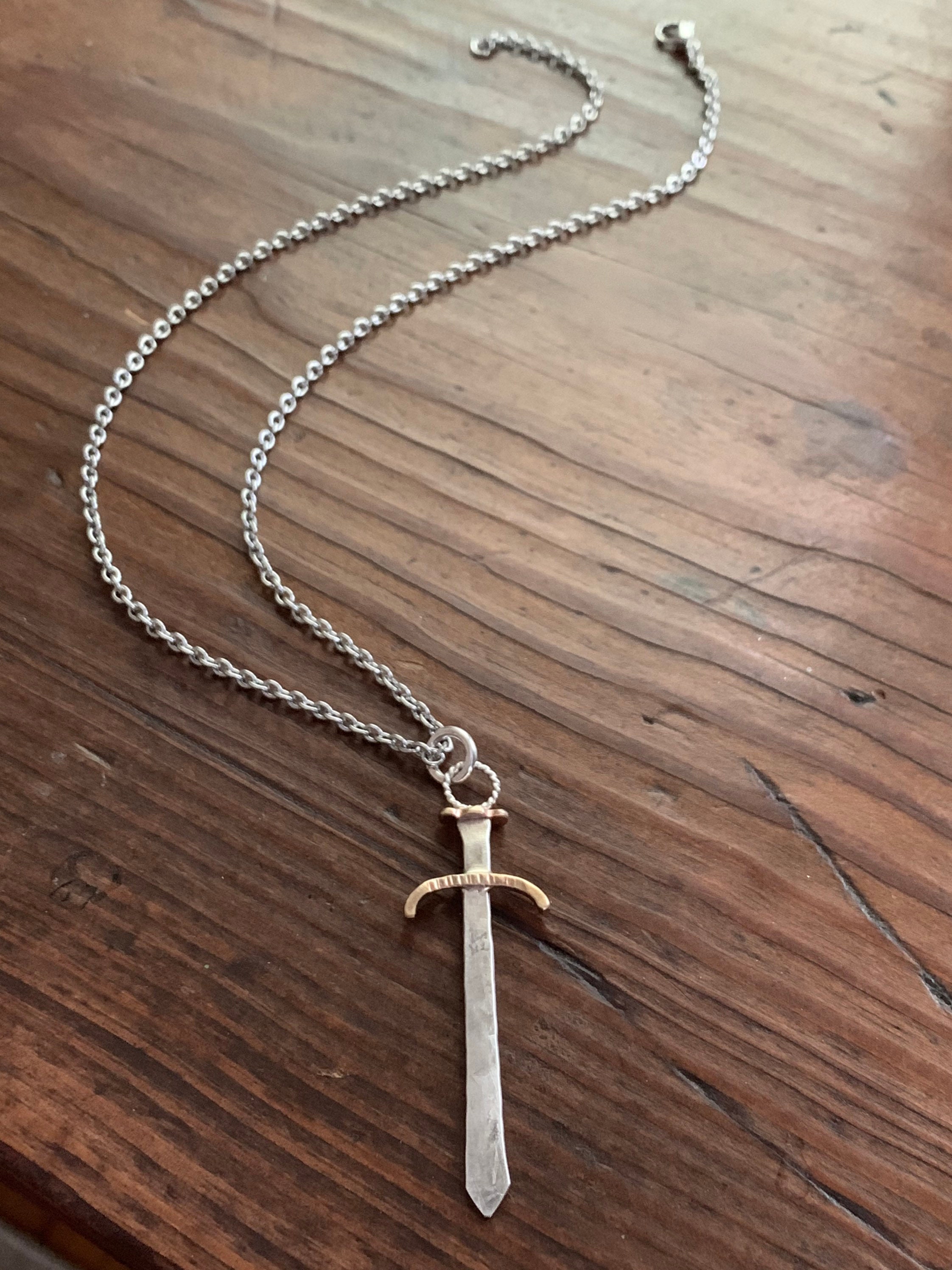 Viking / Celtic Broad Sword Pendant W/ Optional Necklace | Etsy