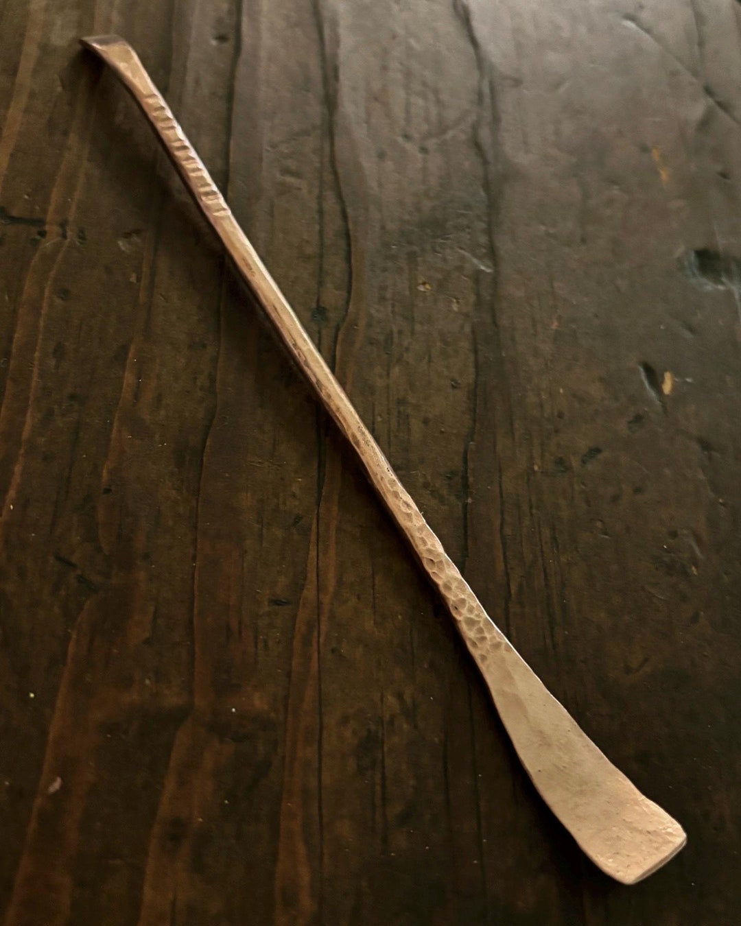 Shaving Soap Spoon / Spatula -6" Hand Forged Solid Copper Scoop for ...