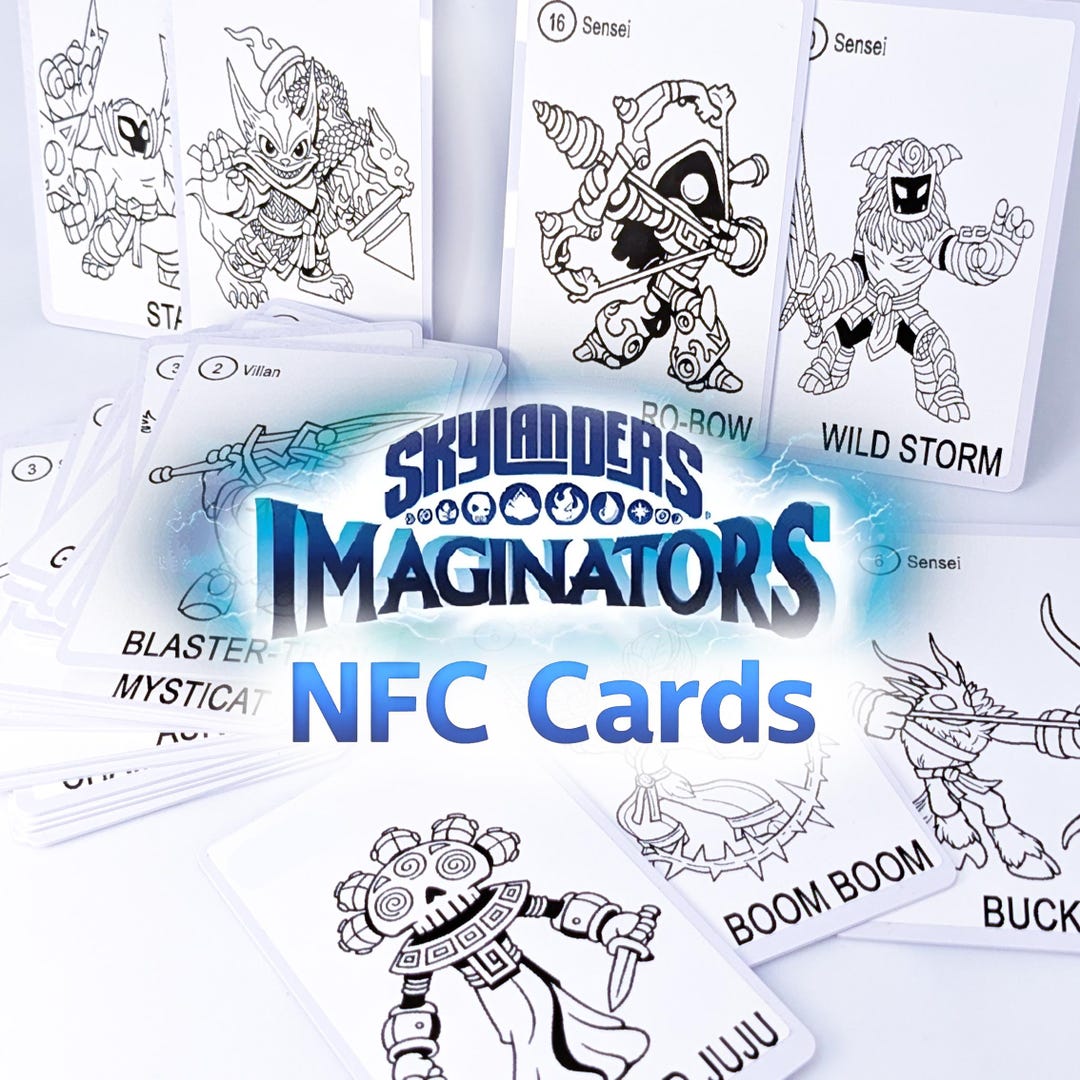 Skylanders Imaginators NFC Cards - Robow Wild Storm Bow Wolfgang ...