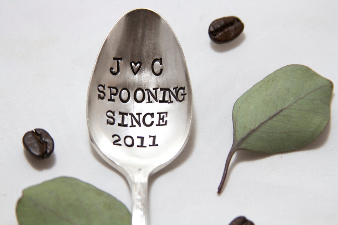 Anniversary Spoon: Spooning Since Custom Year. Stamped Spoon - Etsy