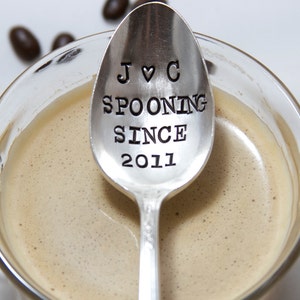 Anniversary Spoon: Spooning Since Custom Year. Stamped Spoon - Etsy