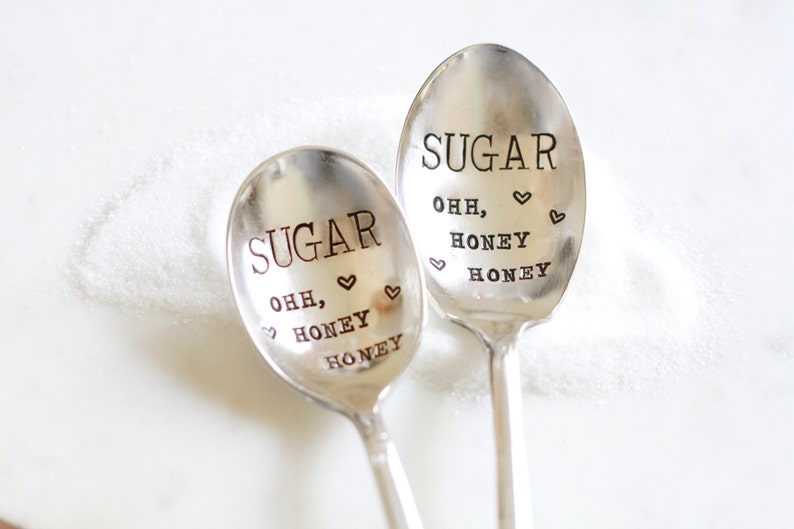 Sugar Ohh Honey Honey Honey Spoon Hand Stamped Honey - Etsy