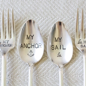 My Anchor and My Sail. Popular Wedding Spoon Set. Nautical Wedding ...