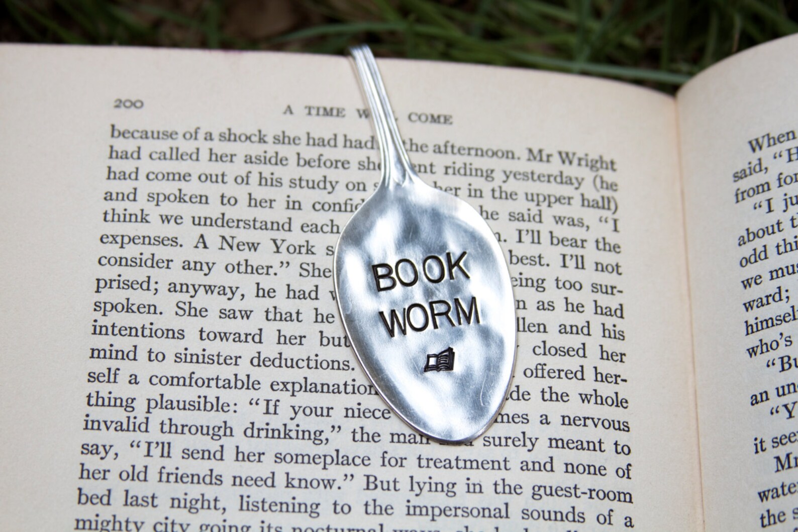 Book Worm Bookmark Spoon Bookmark the Perfect Gift for a - Etsy