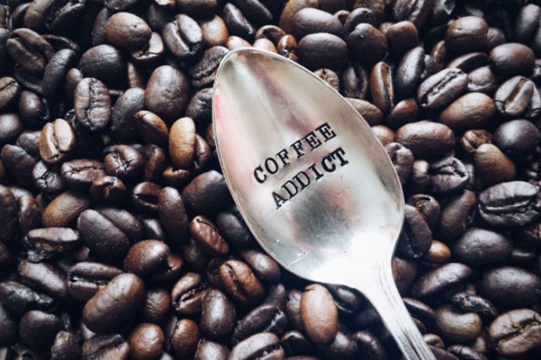 Coffee Addict. Hand Letter Stamped Spoon for the Coffee Lover. - Etsy
