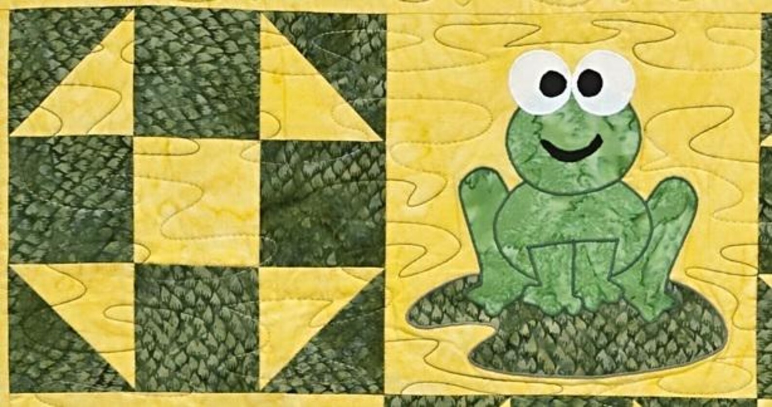 Frank the Frog Quilt Pattern, Baby Nursery Applique, Beginner Friendly ...