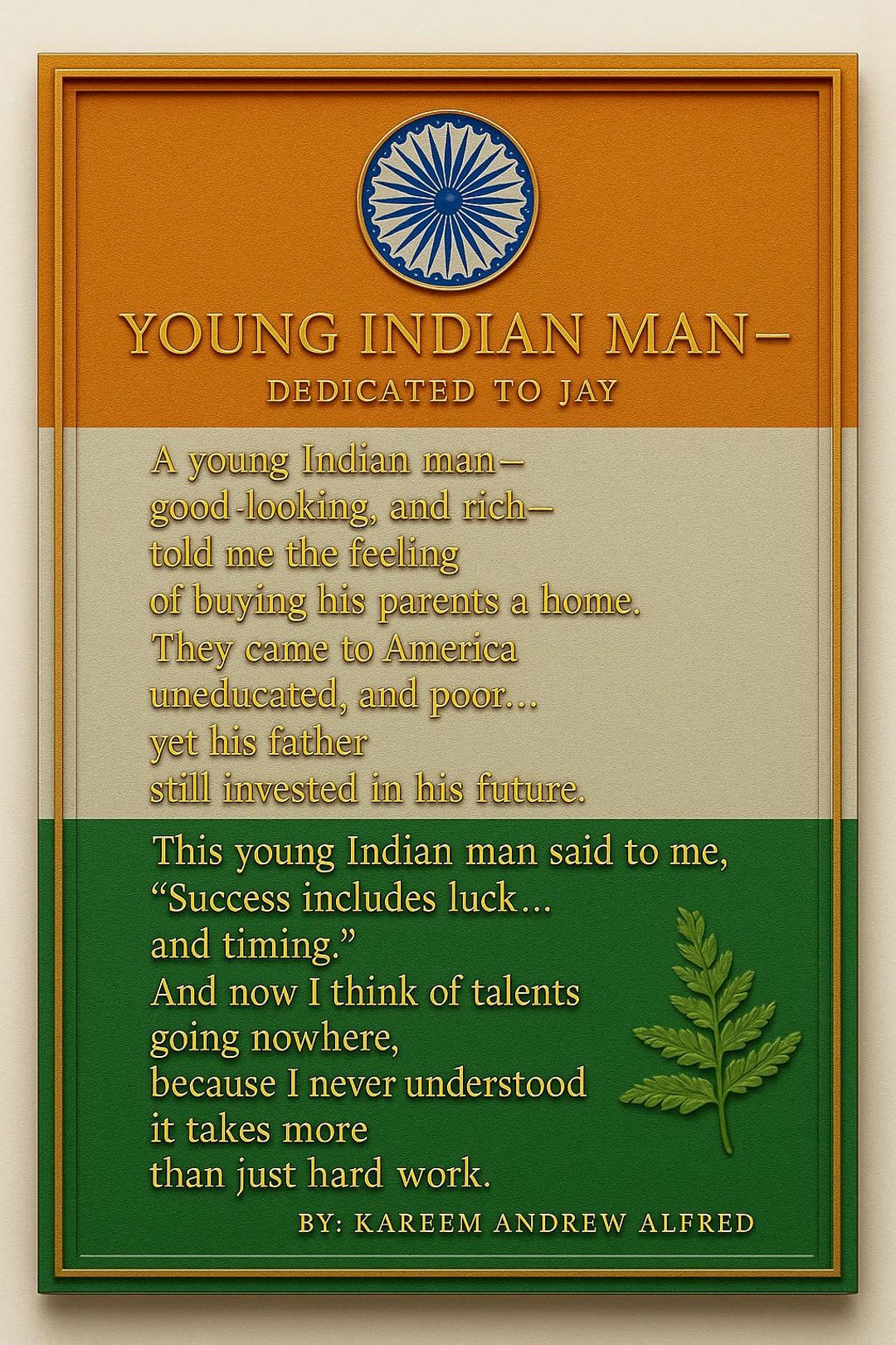 Young Indian Man – Original Poem | Immigrant Success & Timing ...